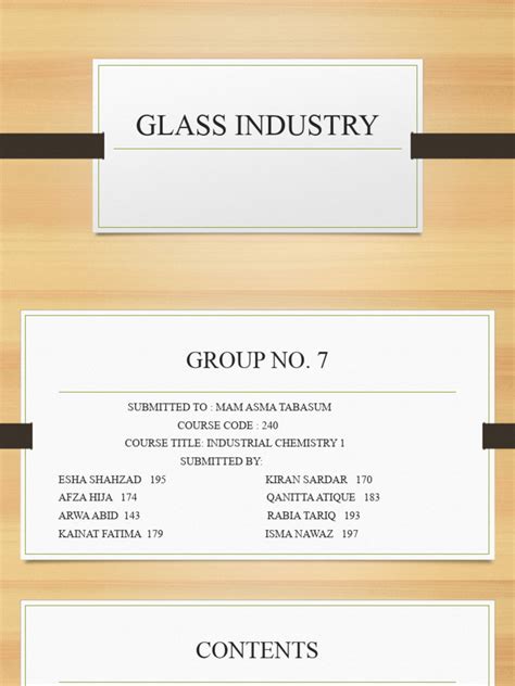 Glass Industry Pdf Glasses Silicon Dioxide