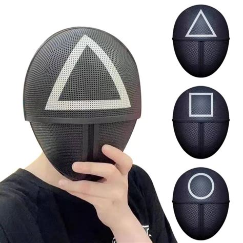 Squid Game Mask2021 Halloween Dress Up Squid Game Etsy