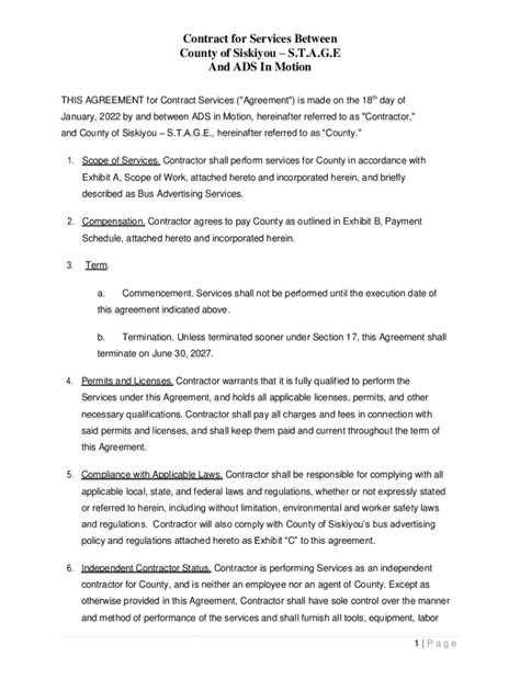 Fillable Online Fs And Nffe Master Agreement Fax Email Print Pdffiller