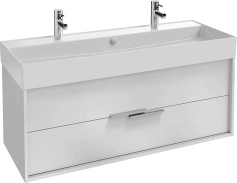 Тумба с раковиной Jacob Delafon Vivienne 120 белая блестящая, раковина ...