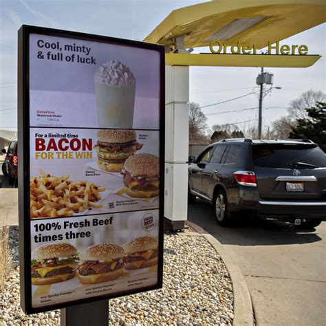 Mcdonalds Drive Thru Menu Board Breakfast Trends Animated Digital