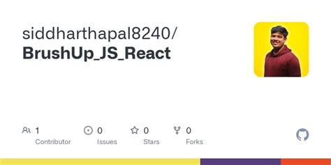 Siddhartha Pal On Linkedin Github Siddharthapal8240brushupjsreact