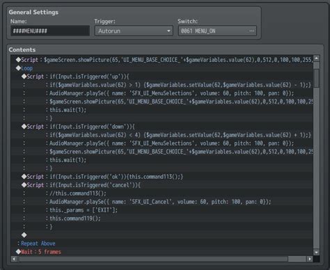 Problems With In Game Menu RPG Maker Forums