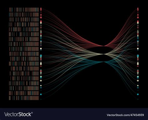 Big Genomic Data Visualization Royalty Free Vector Image
