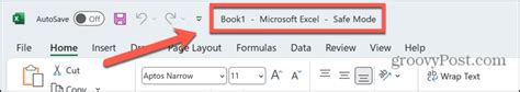 How To Open Excel In Safe Mode