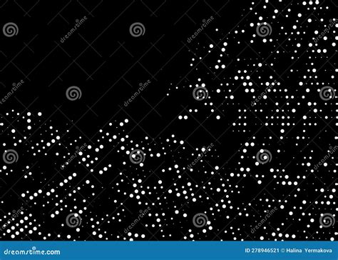 Halftone Monochrome Dot Pattern Minimalism Vector White Dots On