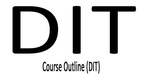 Dit Course Outline Computerpakistan