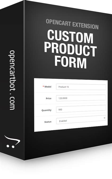 Custom Product Form Opencart Extension