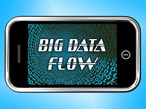 Bigdata Flow Stream Of Big Data 3d Rendering Stock Illustration Illustration Of Datamining