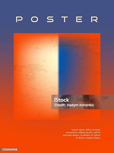 벡터 일러스트 레이 션 추상적 인 현대 미적 배경 표지 포스터 엽서 카드 전단지 브로셔를 디자인합니다 벽 장식 현대 미술 인쇄 복고풍 미래 지향적 개념 구에 대한 스톡 벡터