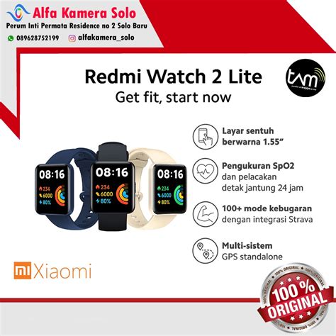 Jual Xiaomi Mi Watch Lite Miwatch Lite Smartwatch Garansi Resmi Tam Shopee Indonesia