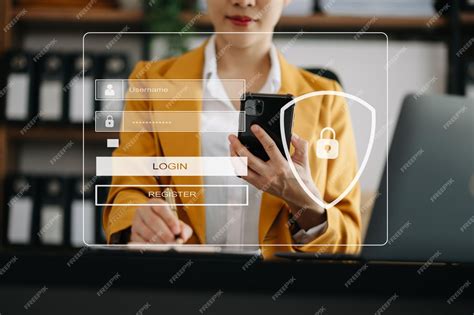 Premium Photo Cyber Security Concept Login User Identification Information Security And