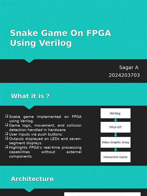 Snake Game On FPGA Using Verilog | PDF | Field Programmable Gate Array | Computer Engineering