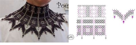 воротники + колье | Бисер, Руководства по бисероплетению, Дизайн ...