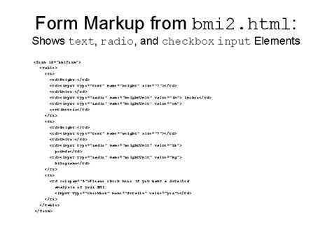 Chapter Html Forms For Data Collection Overview