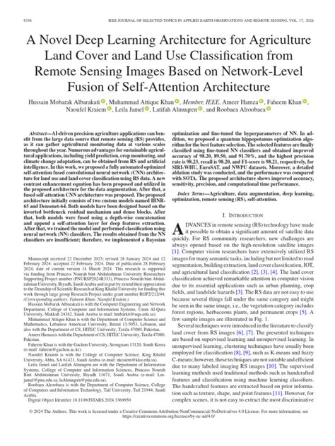 a novel deep learning architecture for agriculture land cover and land