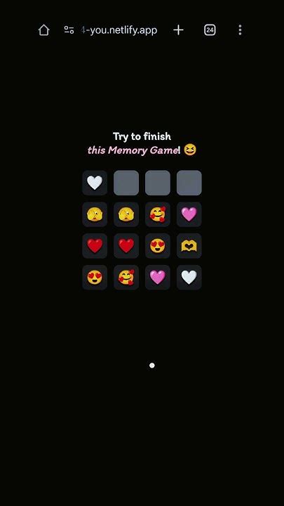 Created A Memory Game To Impress Crush Using Html Css And Js Htmlcss Csstutorial Girl Shorts