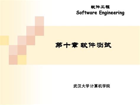 第11章 软件测试 word文档在线阅读与下载 无忧文档