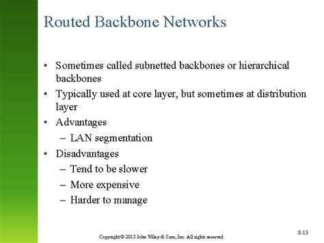 Business Data Communications Networking Chapter 8 Backbone Networks