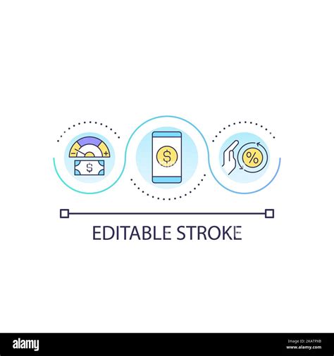 Bypass High Fees Loop Concept Icon Stock Vector Image And Art Alamy