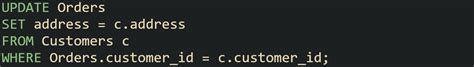 How To Update One Table Using Data From Another In Sql