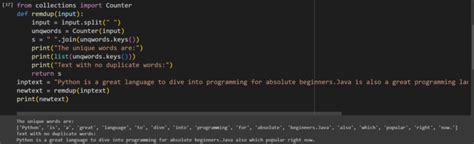Approaches To Removing The Duplicate Words From A Text Askpython