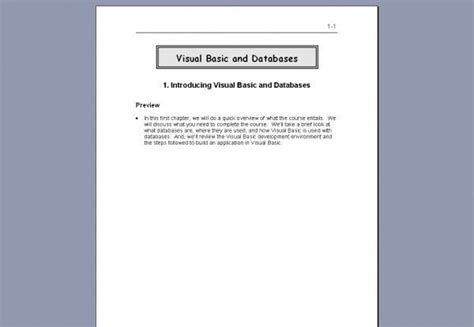 Visual Basic And Databases Download