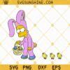 The Simpsons Bart Easter Bunny Svg Funny Easter Bunny Svg Bart