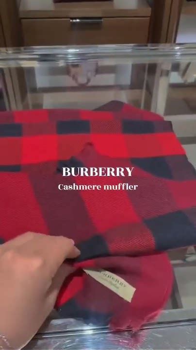 올 가을 머플러는 버버리 캐시미어 머플러🤎 라방 특가로 구매하자 🤎 Youtube