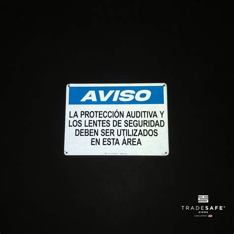 Rótulo La Protección Auditiva Y Los Lentes De Seguridad Rótulos Epi