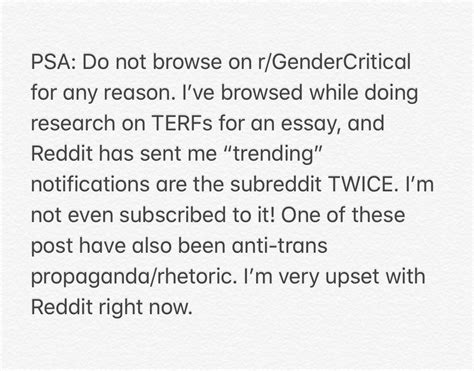 PSA Please Read R Traaaaaaannnnnnnnnns