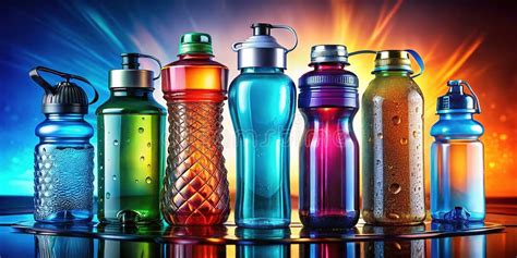 Vibrant Water Bottles For Active Lifestyles Colorful Hydration Solutions Featuring Dynamic