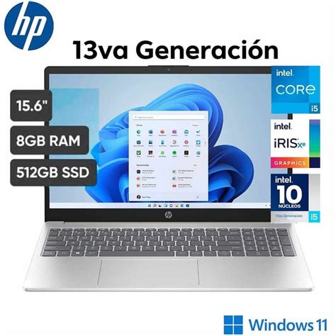Laptop Hp Intel Core I5 1335u 13va Generación 156” Fhd 8gb Ram 512gb
