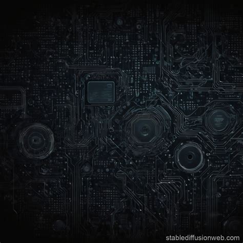 Dark Tech Background Stable Diffusion Online