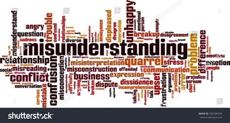 Misunderstanding Word Cloud Concept Vector Illustration Stock Vector Royalty Free 765396934