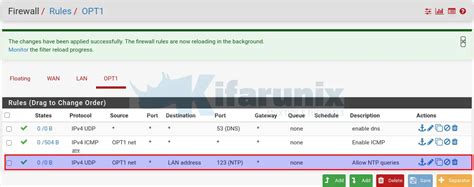how to configure ntp server on pfsense