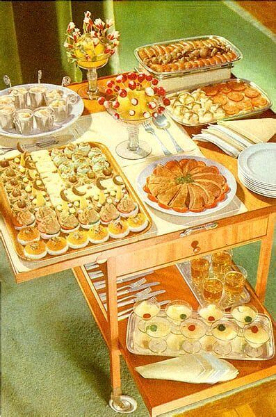 1960 Dinner Party Menu 60s Party Ham And Bananas Hollandaise