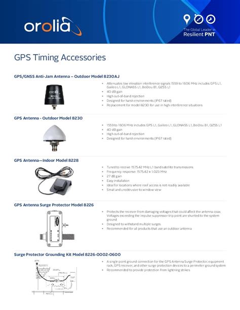 GPS Timing Accessories Safran Navigation Timing