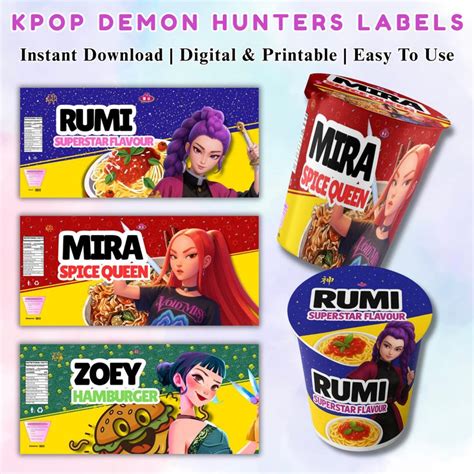 Kpop Demon Hunters Ramen Cup Etsy