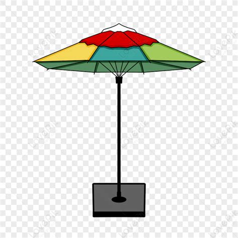 여러 가지 일러스트 빛깔의 사각 비치 파라솔 클립 아트빨간색깔 Png 일러스트 무료 다운로드 Lovepik