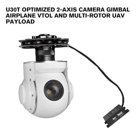 U30t Optimized 2 Axis Camera Gimbal Airplane Vtol And Multi Rotor Uav