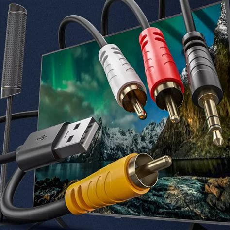 Easy To Use Audio Conversion Cable High Quality Hifi Coaxial To 35mm