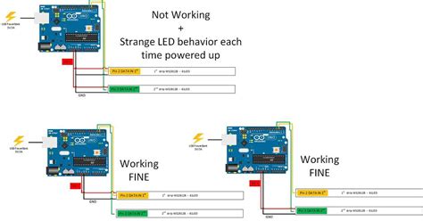 Parallel Ws2812b Not Light Up General Electronics Arduino Forum