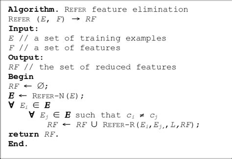 top level pseudocode for the refer algorithm download scientific diagram