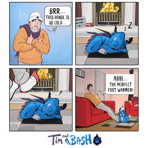 Having A Dragon Has Its Perks… 😋 Tim And Bash Issue 11 R Dragon