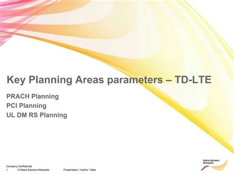 305090798 04 Basic Parameter Planning Rules V1 1 Ppt