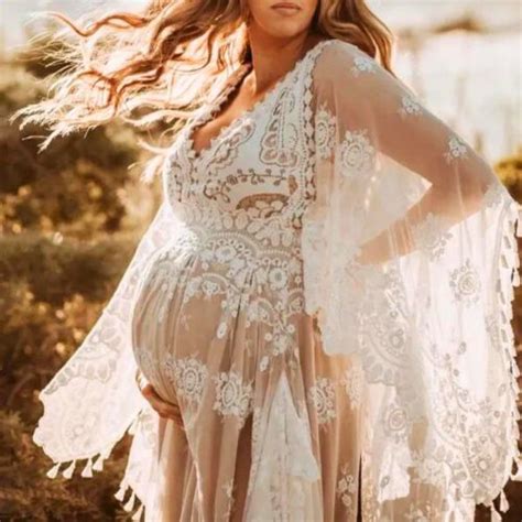 35 Stunning Boho Maternity Dresses For Photoshoots Love And Moms