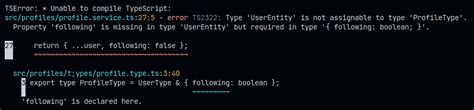 need help with types but code looks correctly r nestjs framework