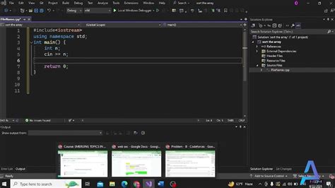 Problem X Solving Day 15 B Sort The Array Arabic Youtube