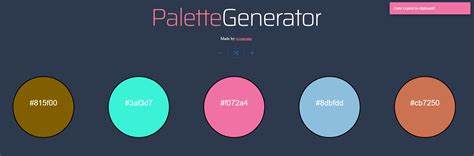 GitHub Oceansam PaletteGenerator Generate Color Palettes With Ease